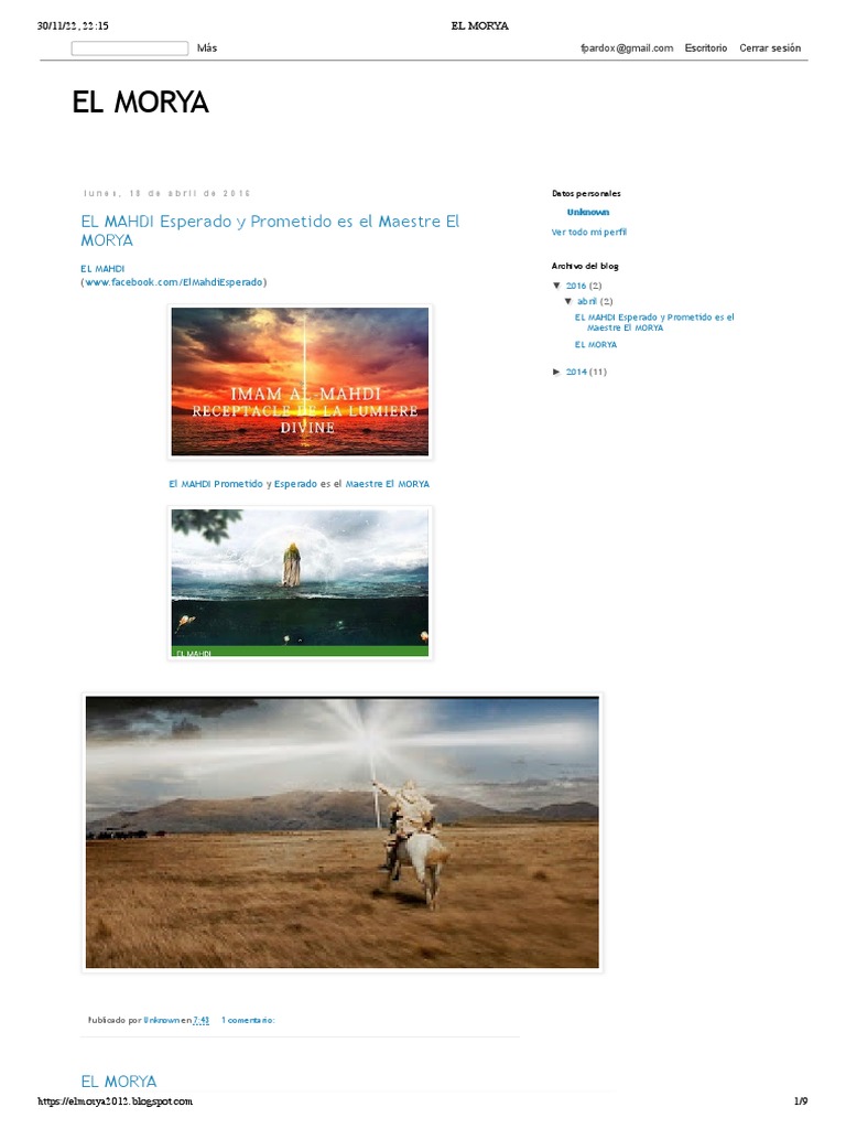 El Morya | PDF | Mesías | Cristo (título)