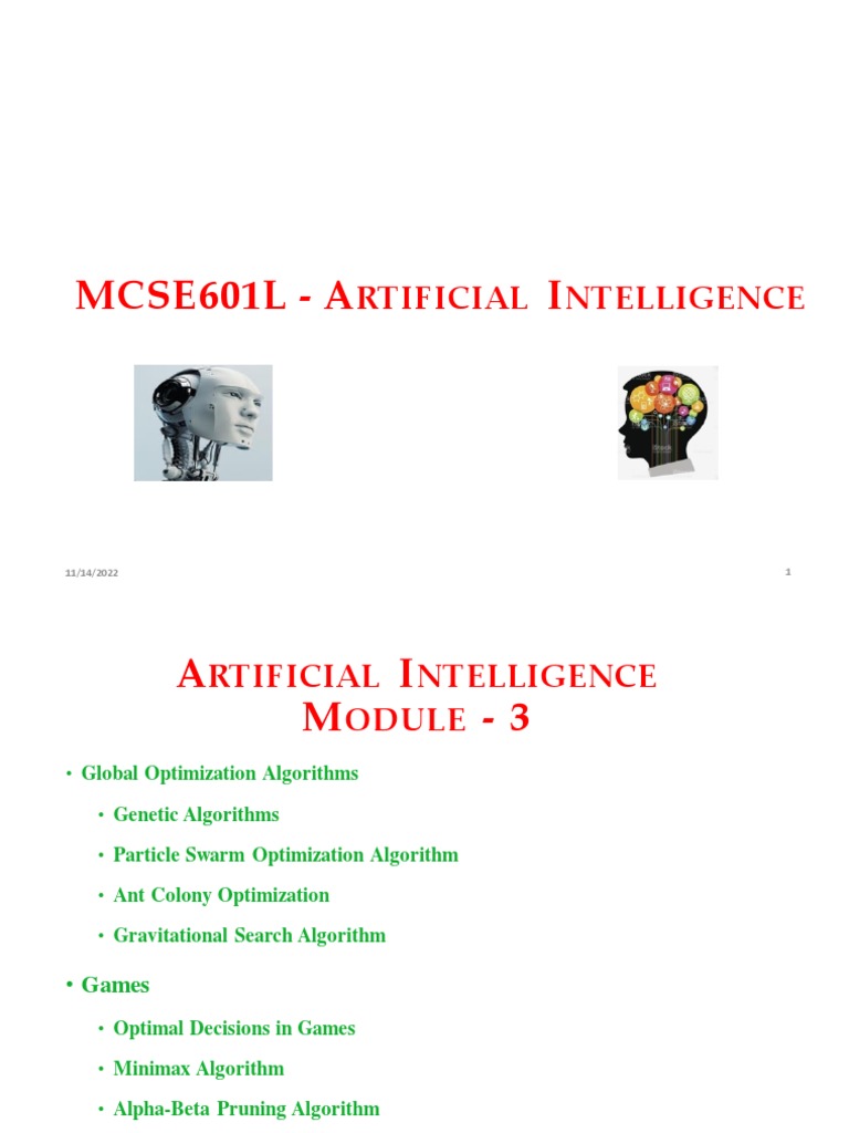 Module 3 Games Optimal Decisions in Games Minimax Algorithm | PDF ...