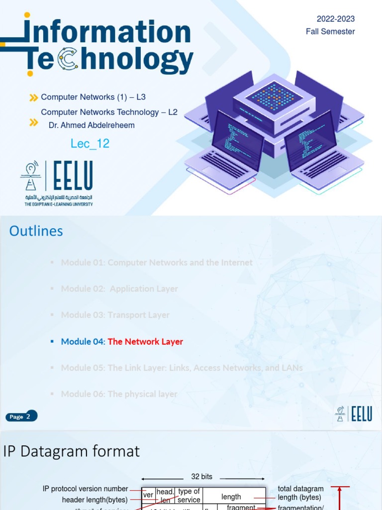 Lec 12 | PDF | Internet Protocols | Ip Address