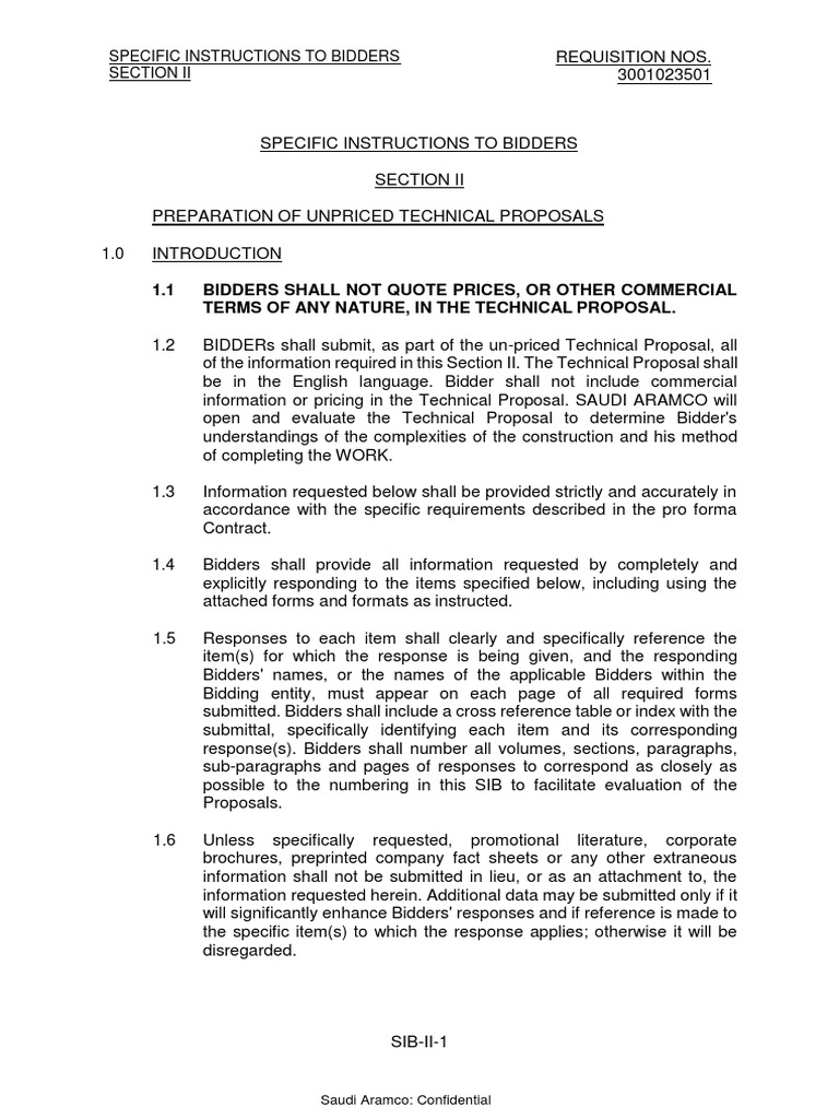 Instructions for Submitting an Unpriced Technical Proposal for a ...