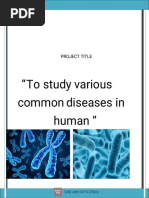 Project File On Human Health and Disease. | PDF | Hiv/Aids | Malaria
