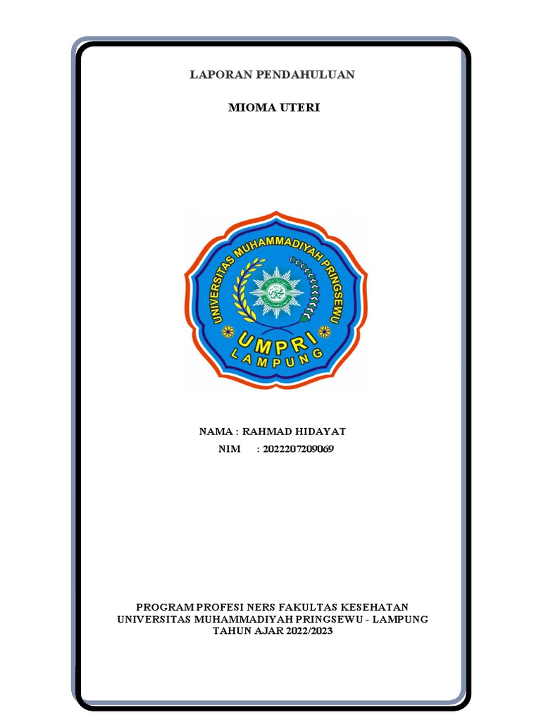 LP Ginekologi Rahmad Hidayat | PDF