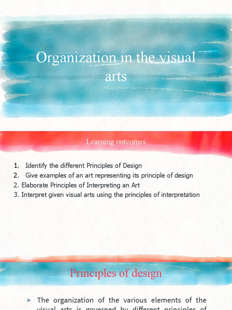 Organization of Visual Art | PDF | Intention | Theory