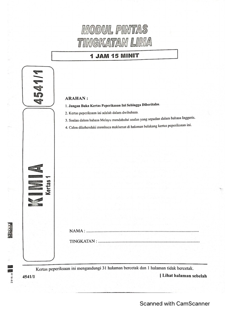 Selangor Set 2 Paper 1 | PDF