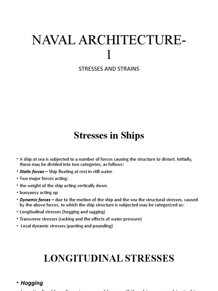 Unit 5 - Stress & Strains | PDF | Deck (Ship) | Ships