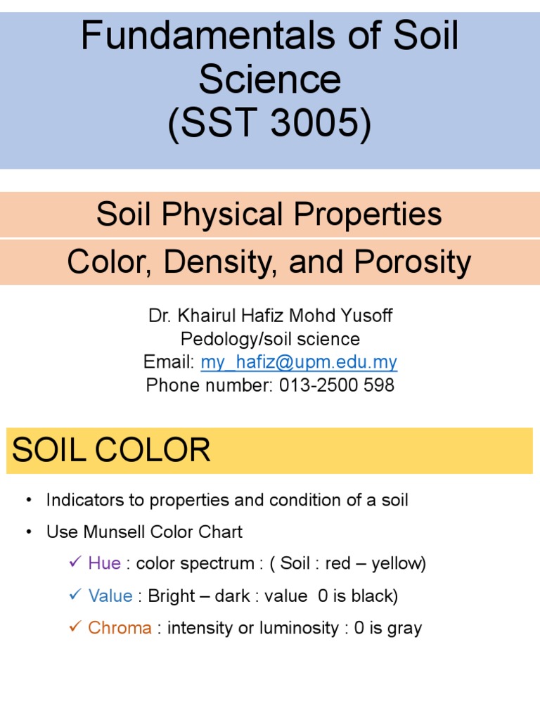 SST3005.Physical Properties. Color, Density and Porosity | PDF ...