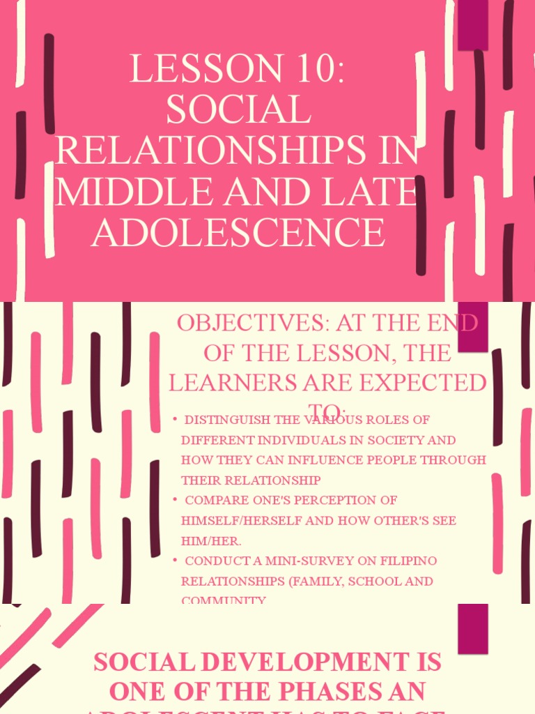 Social Relationships in Adolescence | PDF | Adolescence | Youth
