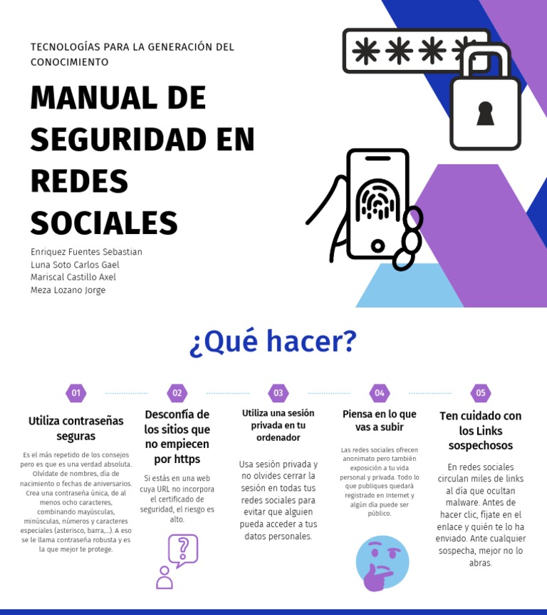 Manual de Seguridad en Redes Sociales | PDF | ciberespacio | Comunicación