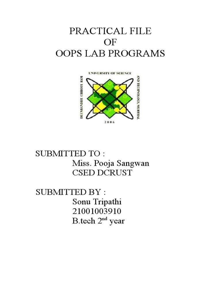 Important OOPs Notes | PDF | Computer Engineering | Control Flow