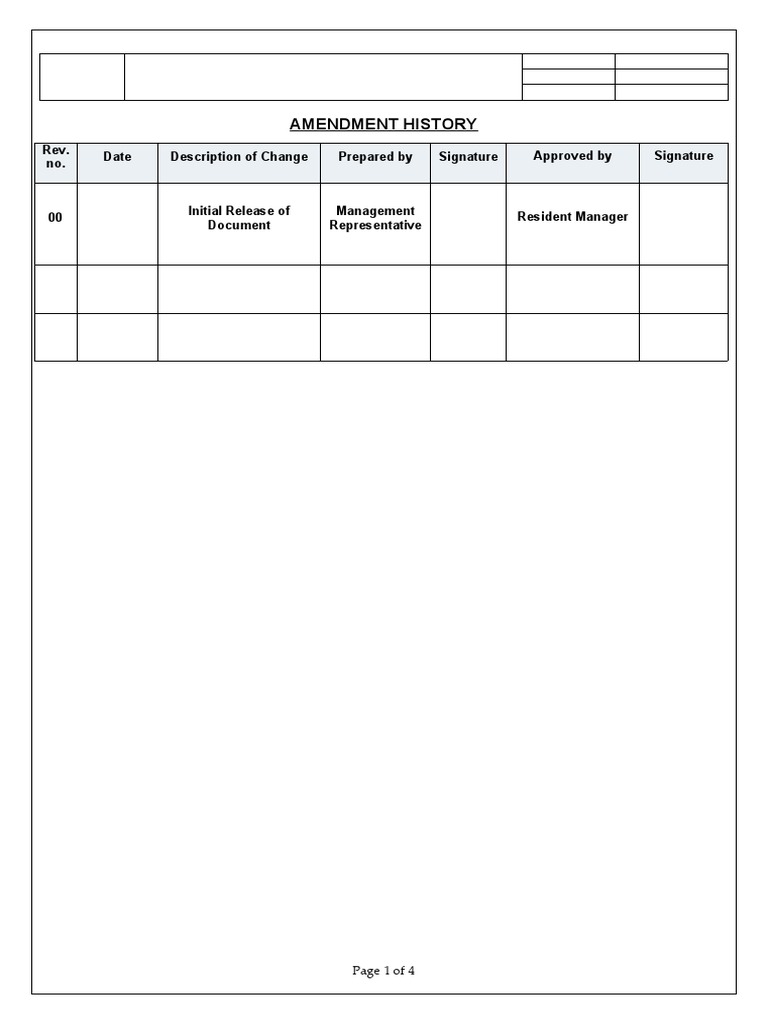 Documenting The Process For Planning And Conducting Internal Management