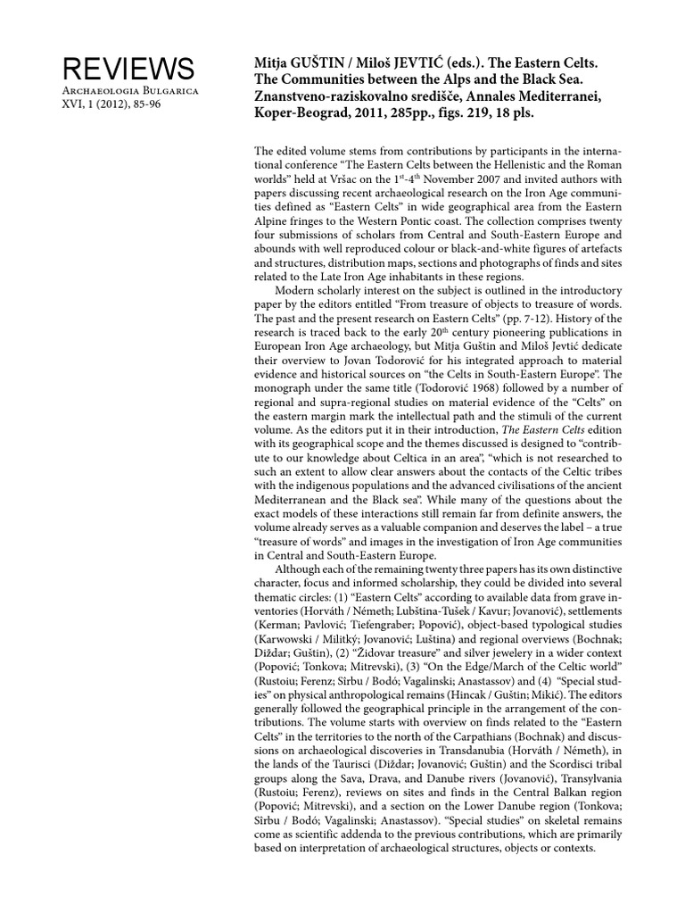 The Eastern Celts The Communities Betwee | PDF | Celts | Pottery