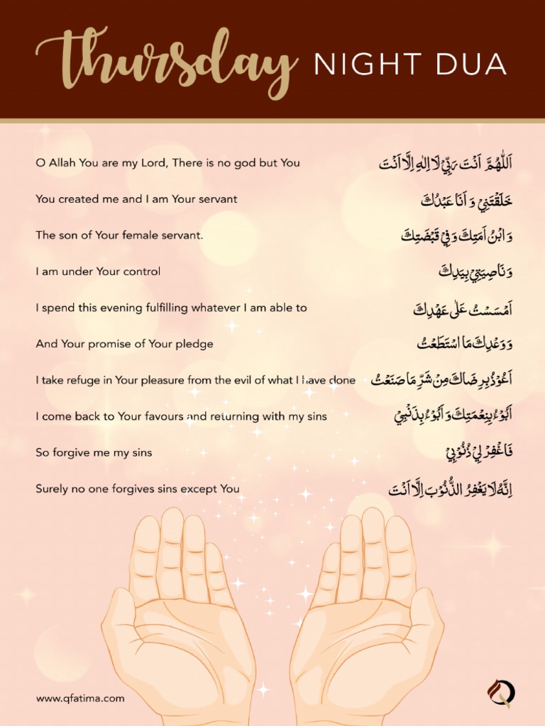 Thursday Night Dua | PDF