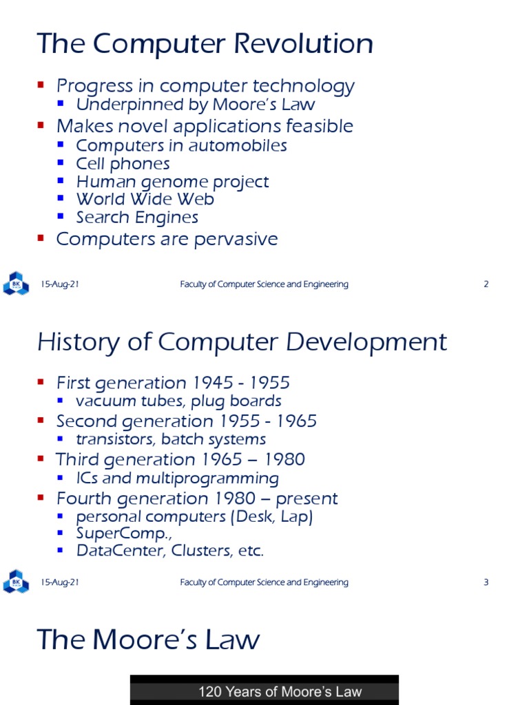 Chapter1 Computer Abstractions and Technology | PDF | Central Processing Unit | Integrated Circuit