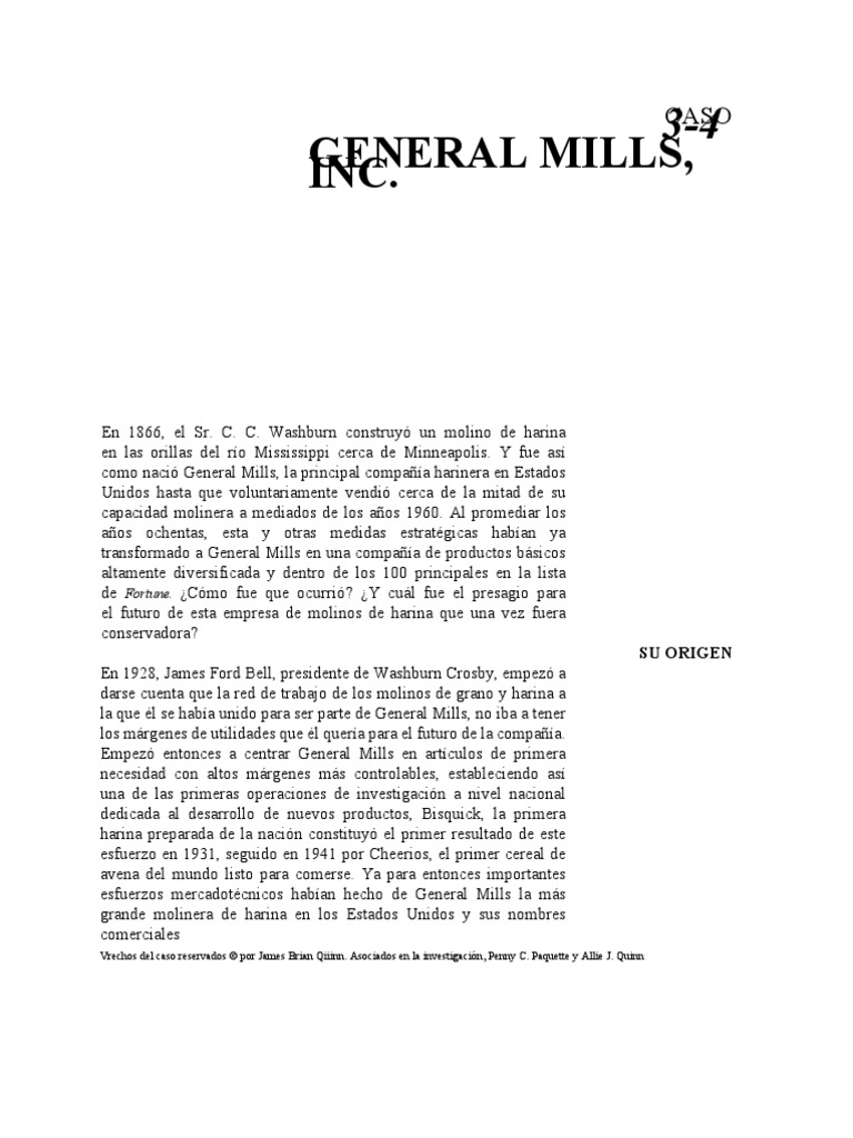 General Mills | PDF | Producto (Negocio) | Marketing