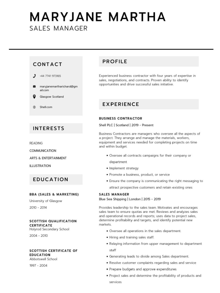 Martha Richard CV | PDF