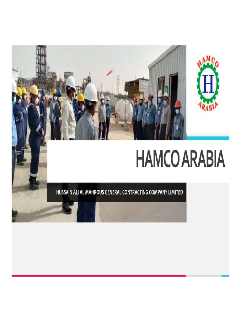 Hamco Arabia Company Profile | PDF | Pipe (Fluid Conveyance) | Engineering