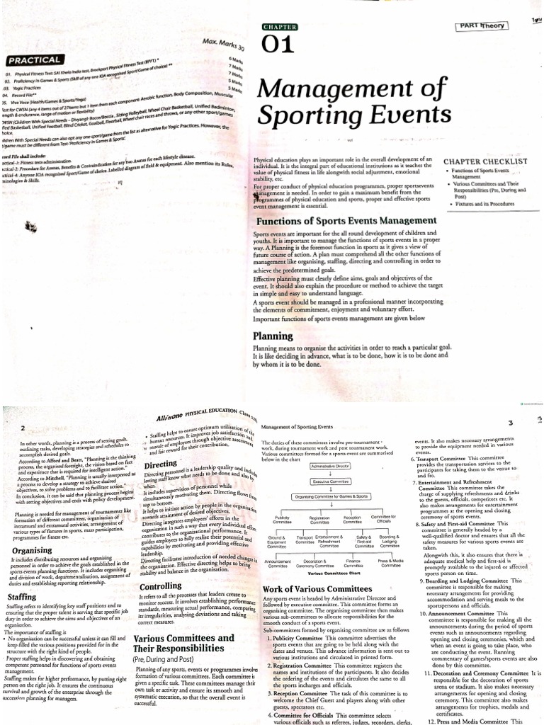 Physical Education Book Part 1 | PDF