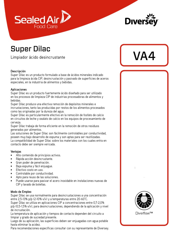 Super Dilac PIS | PDF | Compuestos químicos | Sustancias químicas