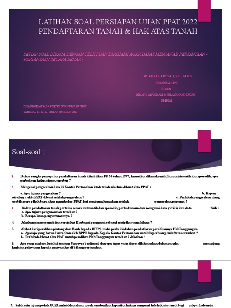 Soal Ujian PPAT 2022 | PDF