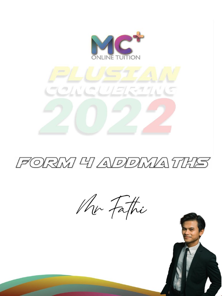 Form 4 Addmaths MR Fathi 17.05.2022 | PDF