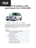 (RENAULT) Manual de Esquemas Electricos Renault Clio 2 | PDF