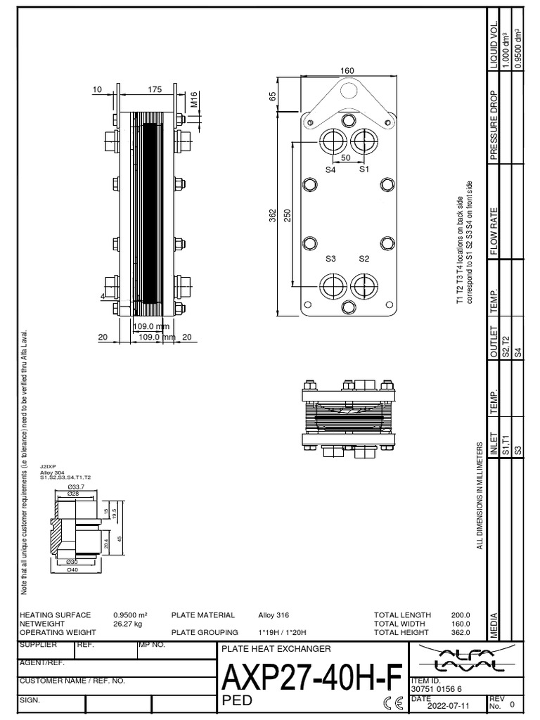 AXP27-40H_GC-EV_Drawing | PDF | Mechanical Engineering | Chemical ...