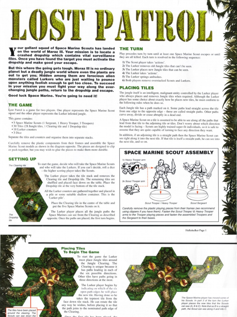 Lost Patrol Rules | PDF