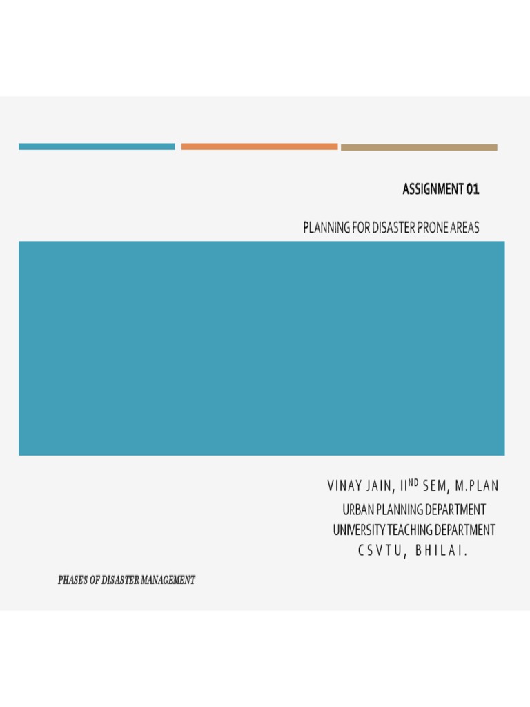 Phases of Disaster Management - 1 | PDF | Emergency Management | Risk