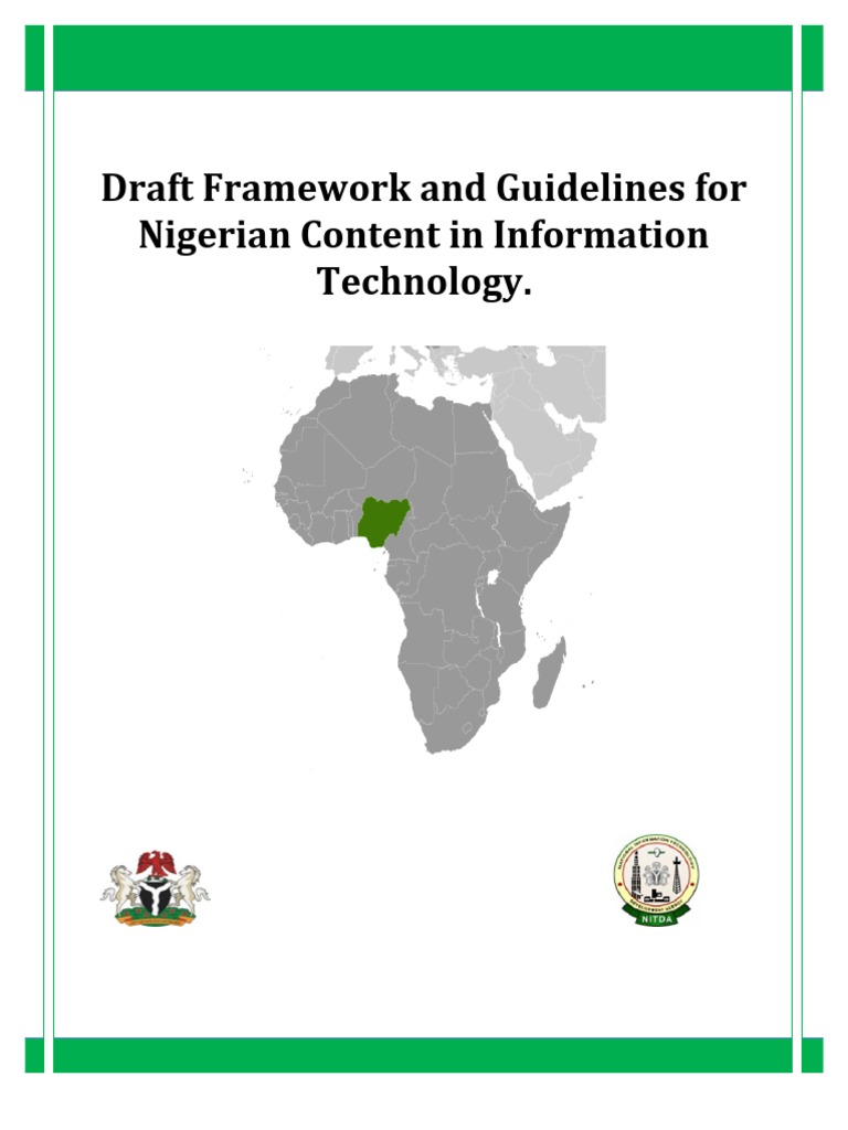 Draft Framework and Guidelines For Nigerian Content in Information ...