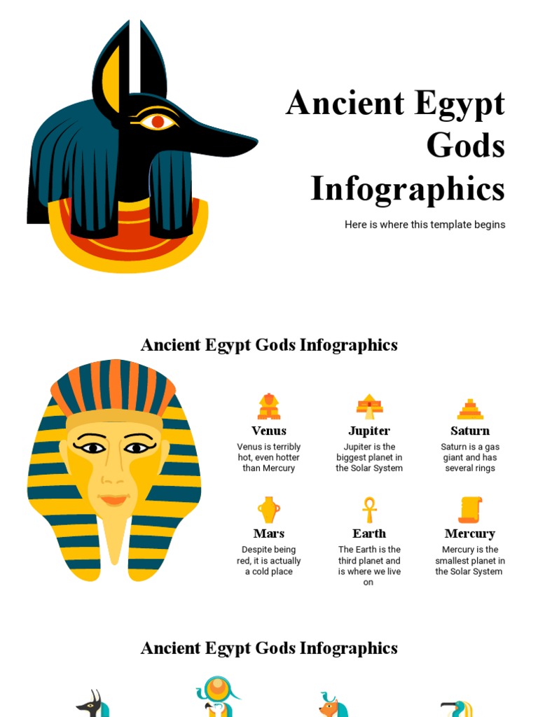 Ancient Egypt Gods Infographics | PDF | Planets | Solar System