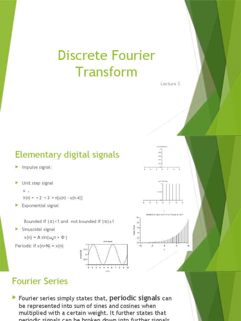 Discrete Fourier Transform | PDF | Discrete Fourier Transform | Fourier Transform