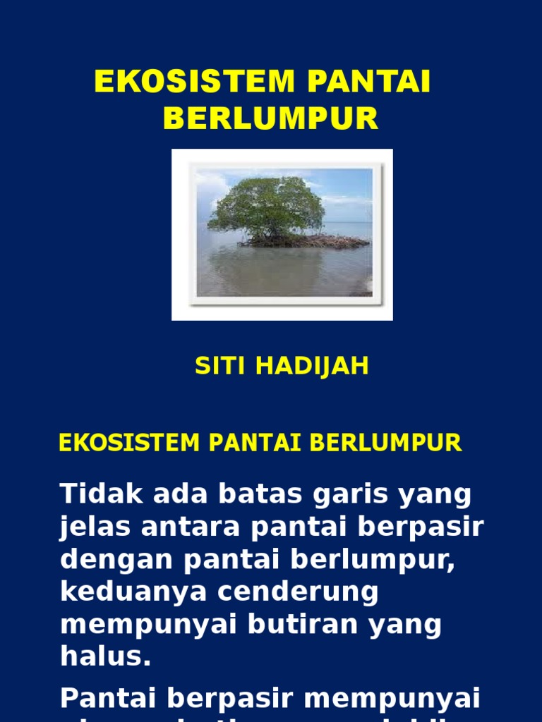 Ekosistem Pantai Berlumpur | PDF