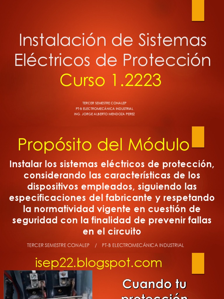 Teoria Seccion1.1 de Instalacion de Sistemas Electricos de Protección | PDF | Ingenieria ...
