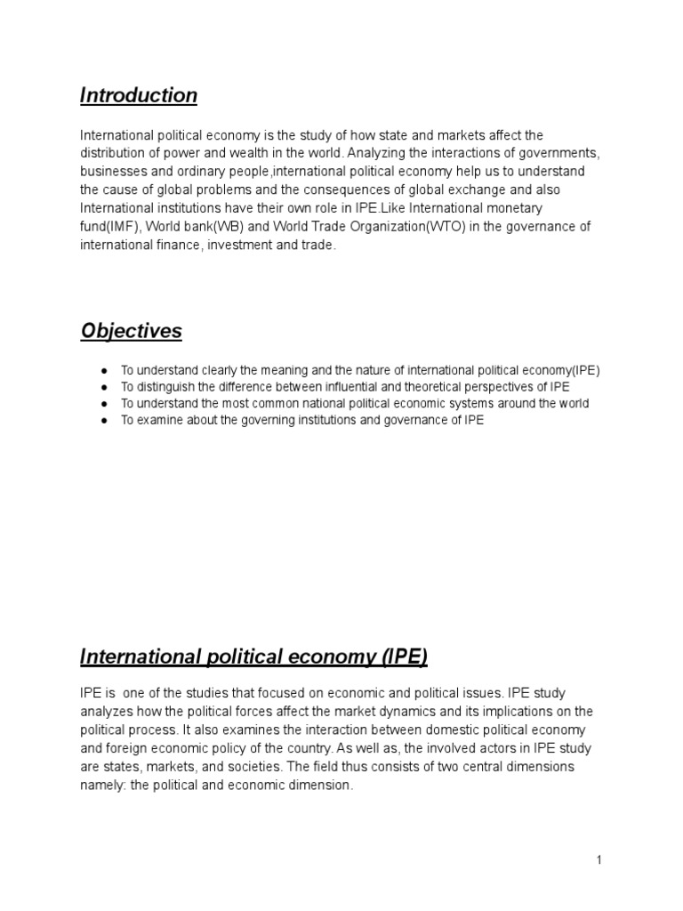Global Trend Assignment | PDF | Capitalism | World Trade Organization