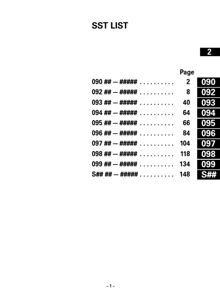 SST List | PDF | Off Road Vehicles | Front Wheel Drive Vehicles