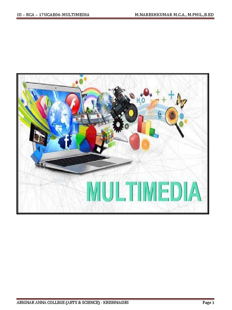 Multimedia Notes | PDF | Typefaces | Character Encoding