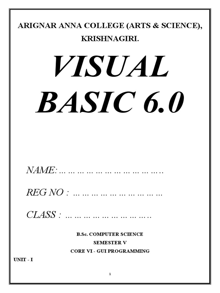 VB New Notes | PDF | Data Type | Visual Basic .Net