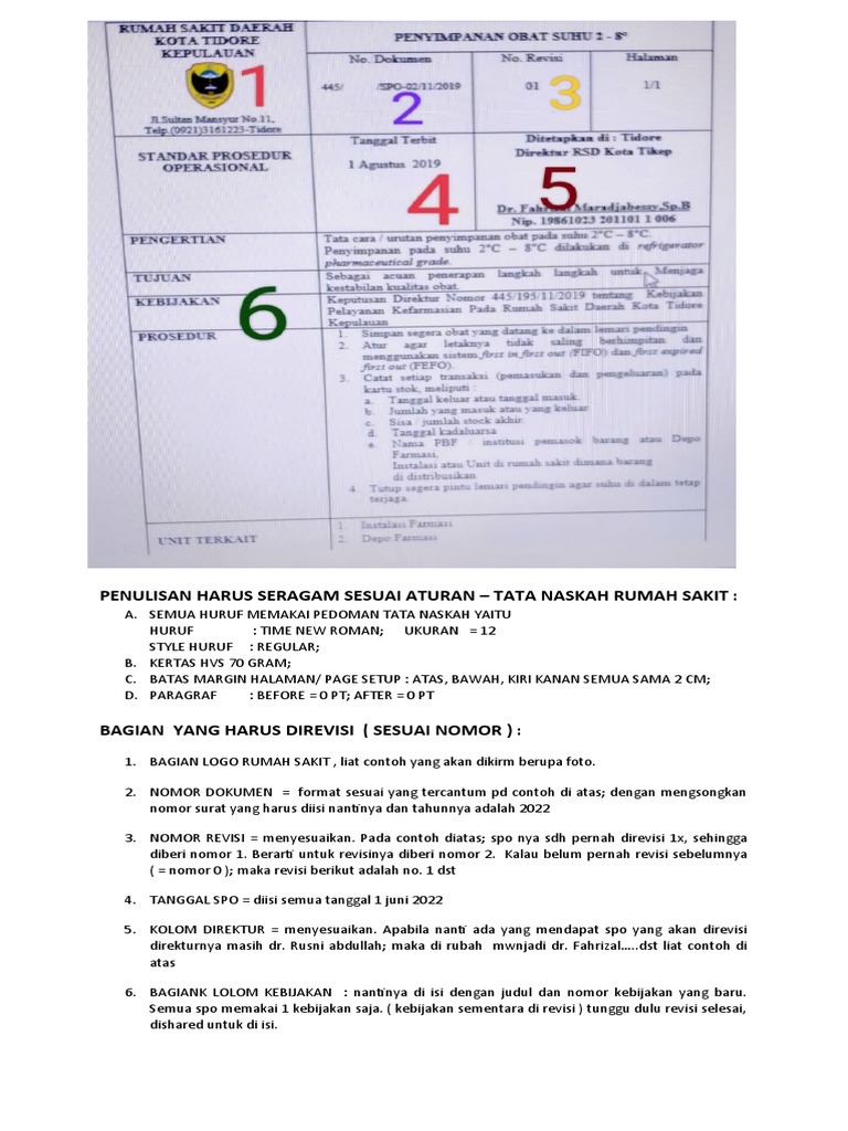 Aturan Revisi Spo | PDF