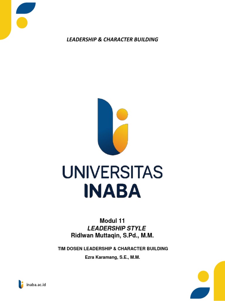 MODUL Pertemuan 11 - Leadership Style | PDF