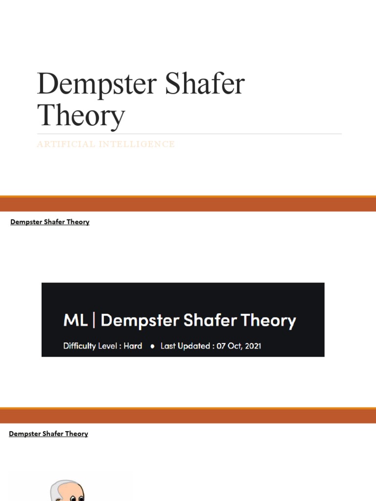 Dempster Shafer Theory | PDF | Truth | Cognition