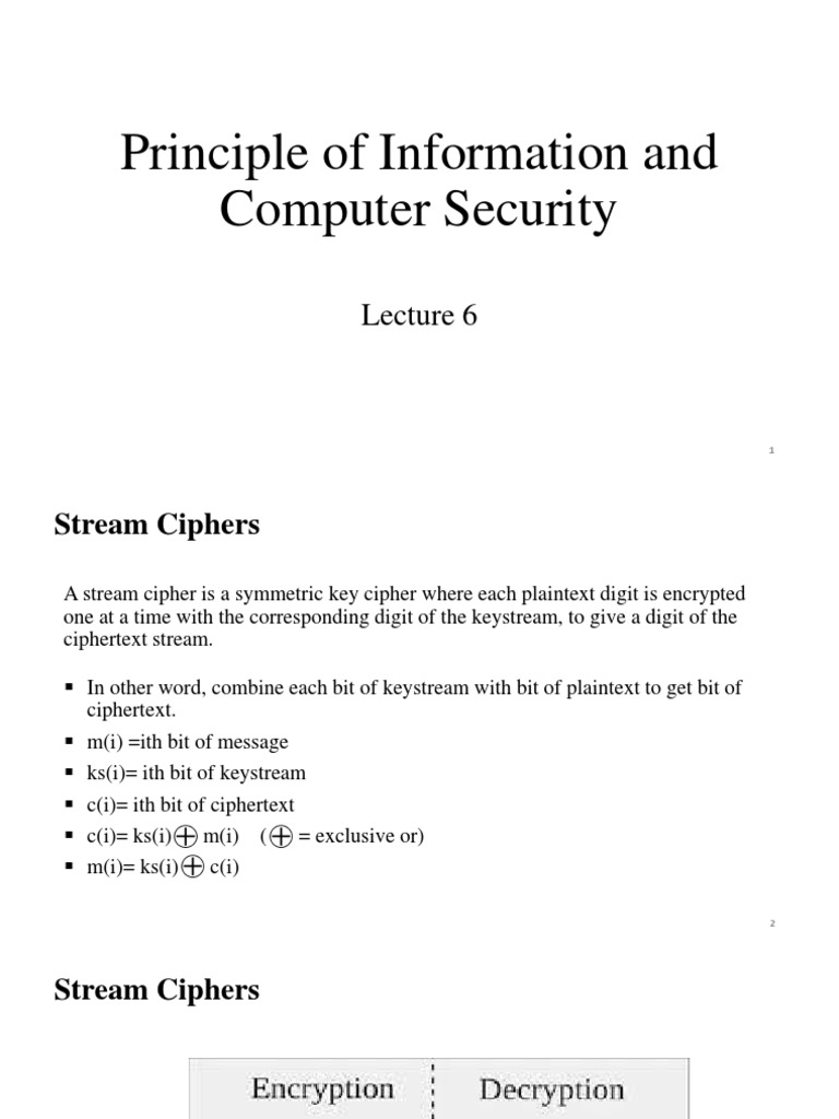 Stream Ciphers and Block Ciphers: A Comparison of Two Symmetric Key Encryption Methods | PDF ...