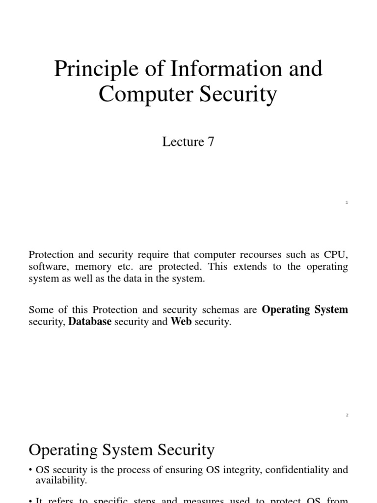 Information And Computer Security 7 Pdf Information Security Security