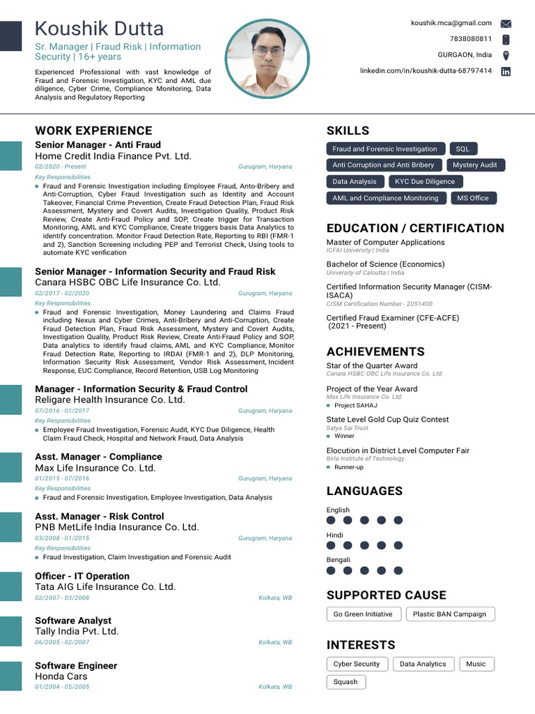 Resume - Koushik Dutta - 0212 | PDF