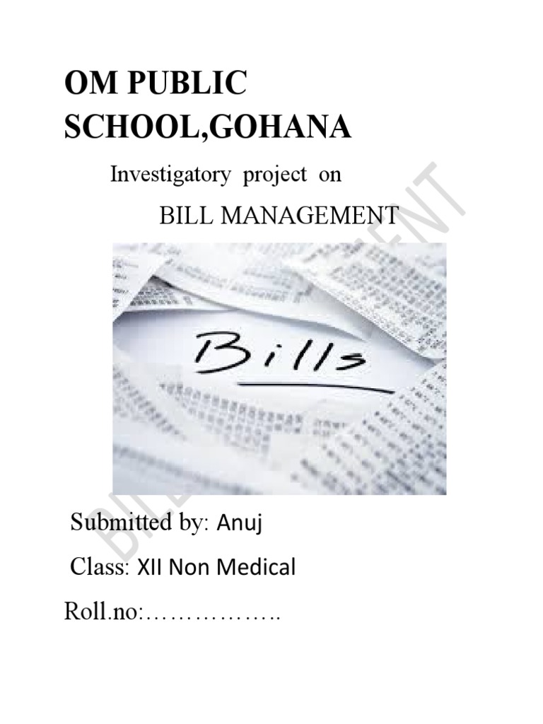 Bill Management Anuj | PDF | Databases | Table (Database)