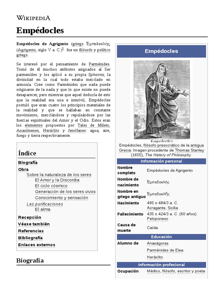 Empédocles | PDF