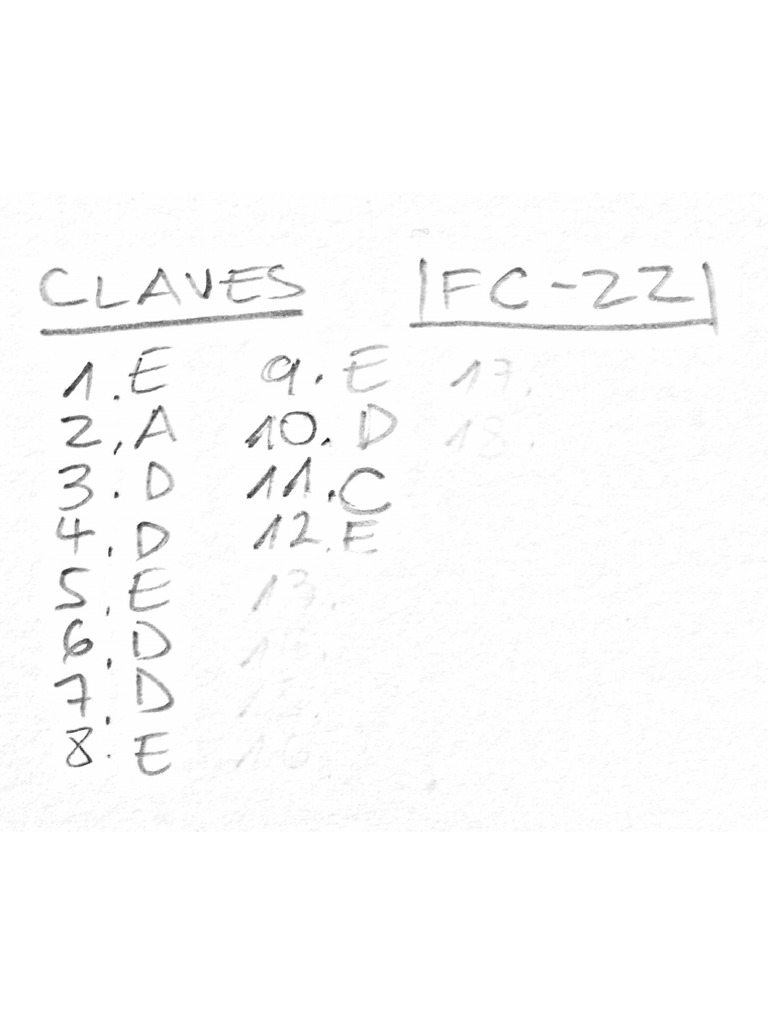 Claves FC22 | PDF