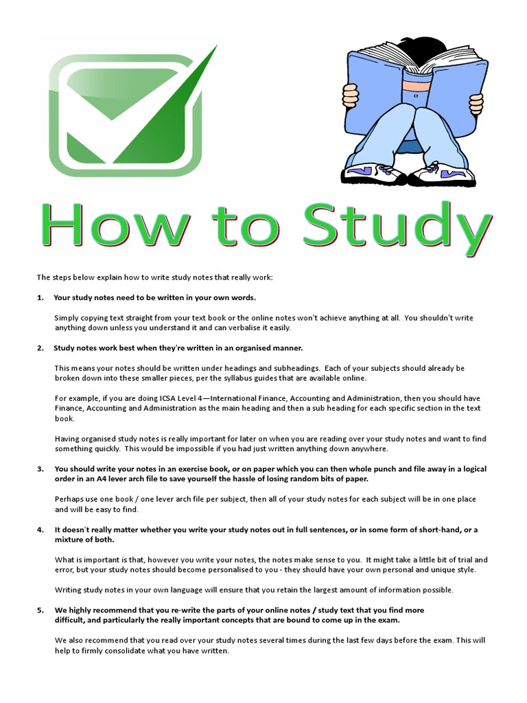 How To Study | PDF | Books | Textbook