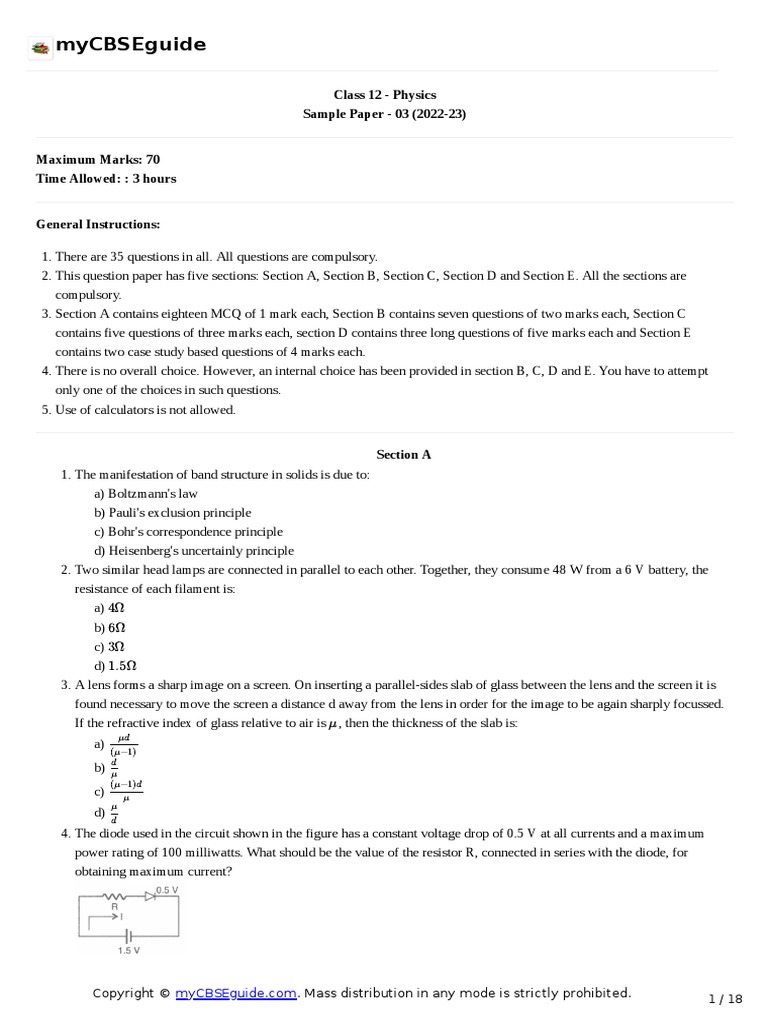12 Physics Sp03 | PDF | Transformer | Electromagnetic Radiation