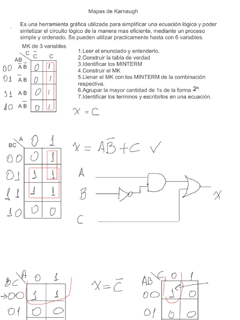 Mapas de Karnaugh | PDF