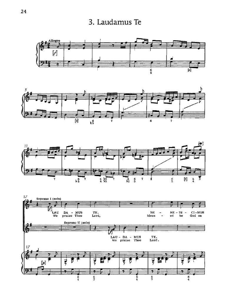 Laudamus Te Gloria Vivaldi | PDF